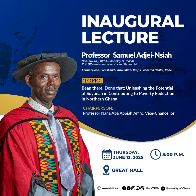 Inaugural lecture by Prof. Samuel Adjei-Nsiah | University of Ghana